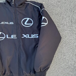 Adult F1 Vintage Lexus Racing Jacket Embroidered Cotton Padded Lexus ...