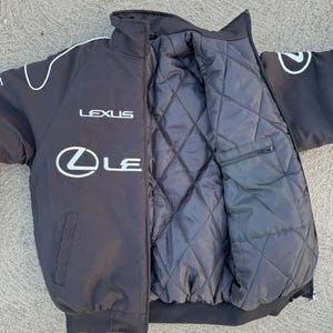 Adult F1 Vintage Lexus Racing Jacket Embroidered Cotton Padded Lexus ...
