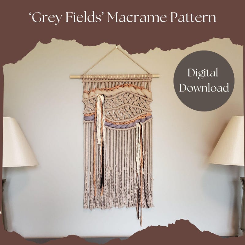 Macrame Wall Hanging Pattern - Etsy