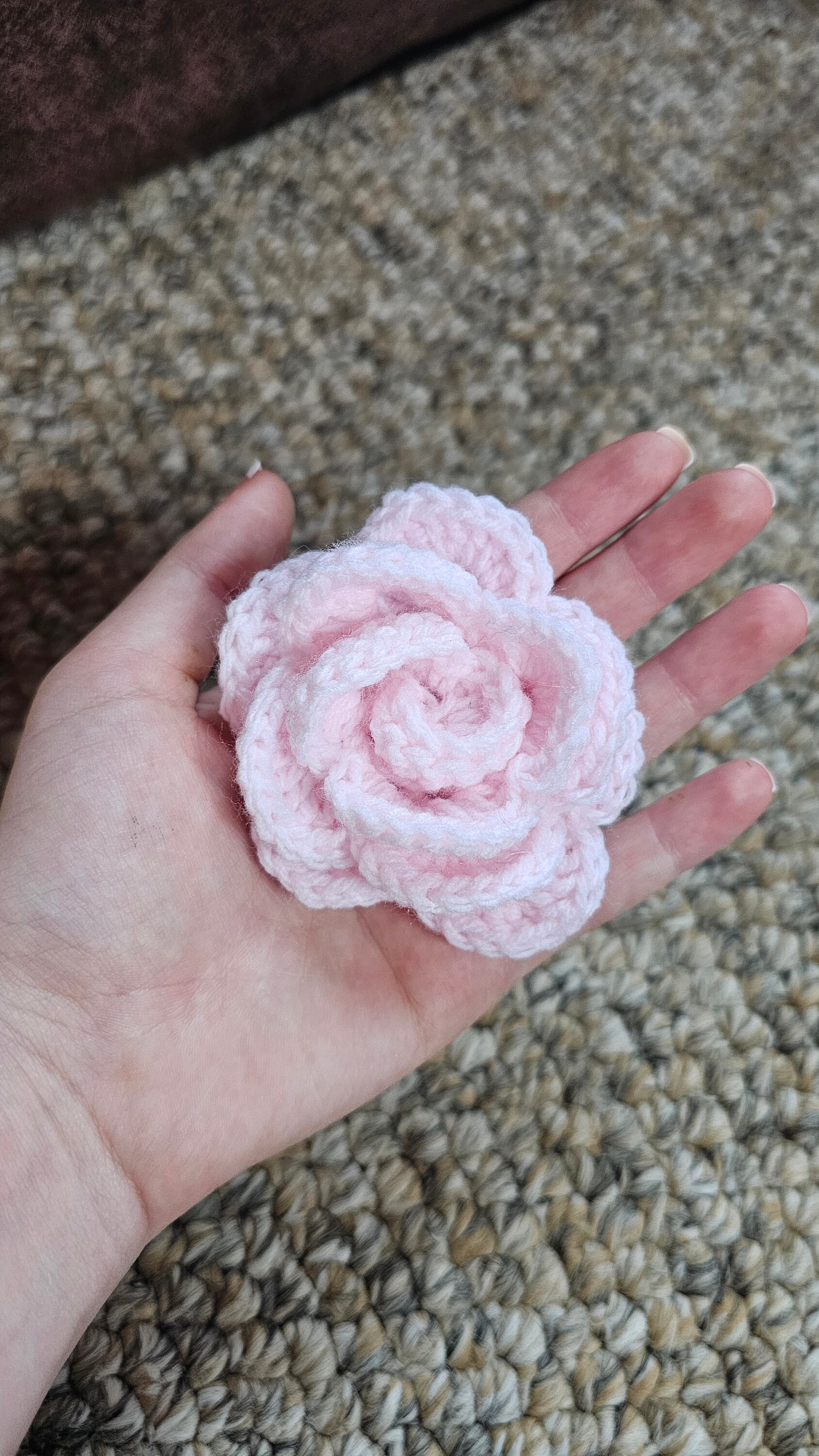 Crochet Rose Keychain Crochet Flower Crochet Bouquet Flower Keychain ...