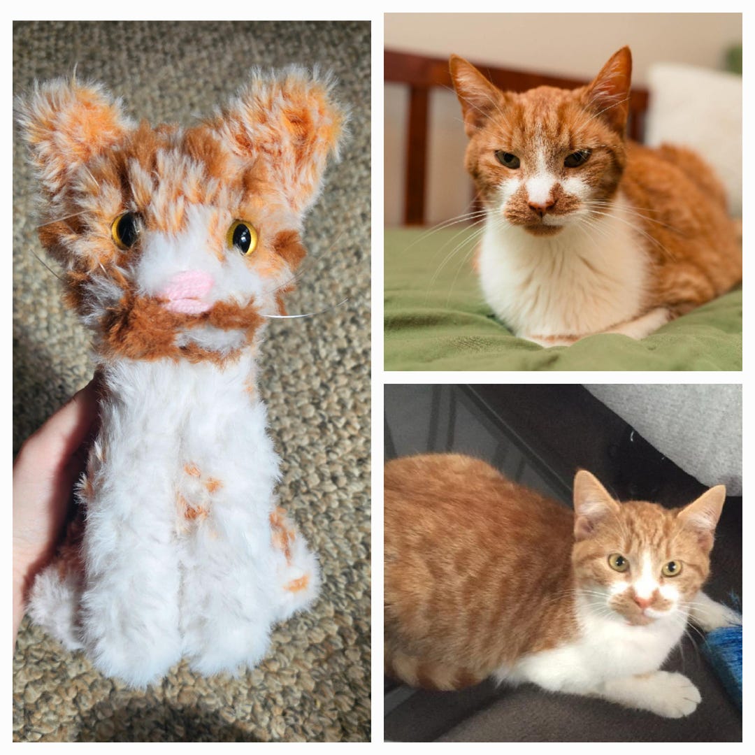 Custom Crochet Cat, Made to Look Like Owner's Cat, Custom Cat, Pet ...