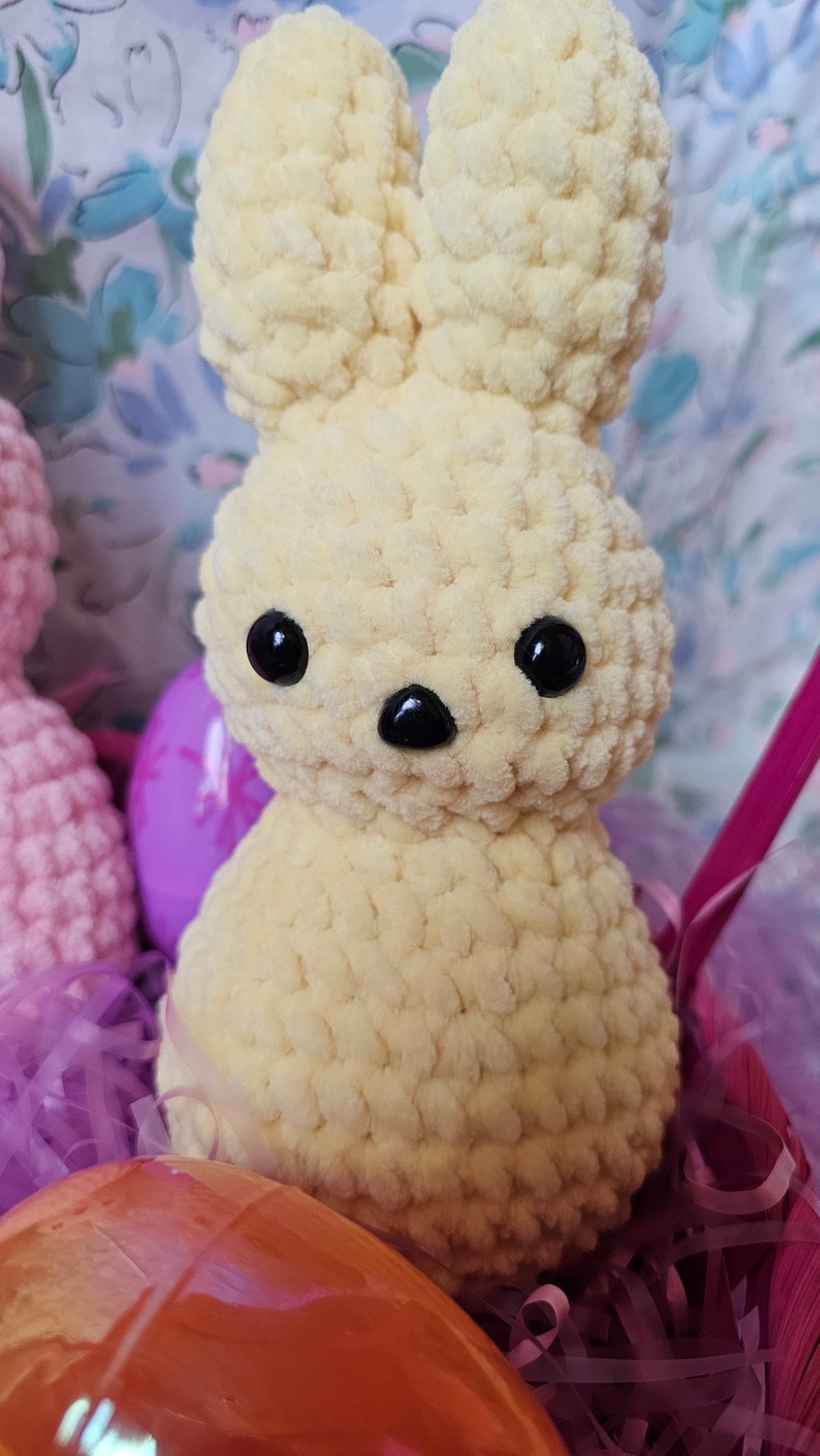 PATTERN Bunny Peep Plushie Easter Easter Basket Stuffer Stuffed Bunny ...