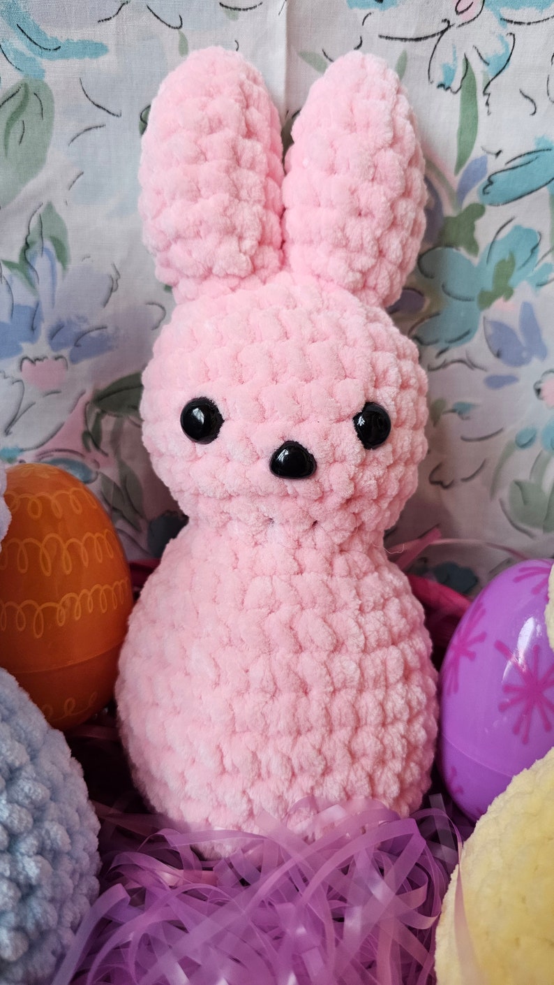 PATTERN Bunny Peep Plushie Easter Easter Basket Stuffer Stuffed Bunny ...
