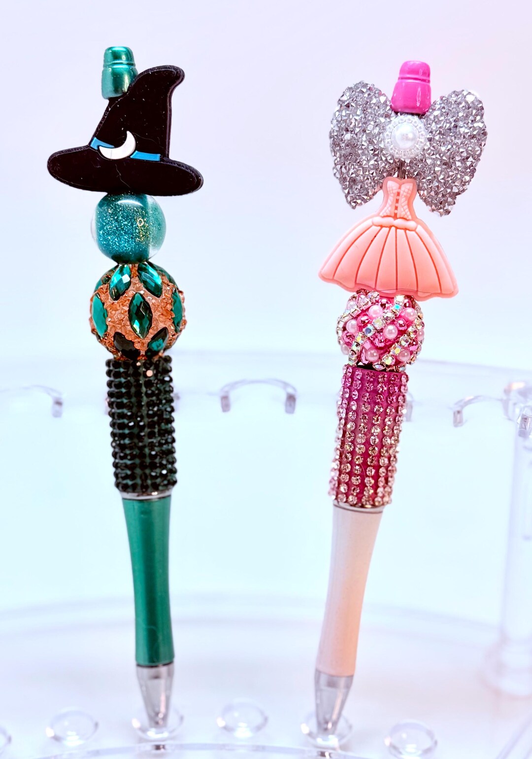 Wicked-inspired Beaded Pen Set | Good Witch & Wicked Witch Pens ...