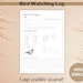 Birdwatching Checklist/log - Pacific Coast Birds - Etsy
