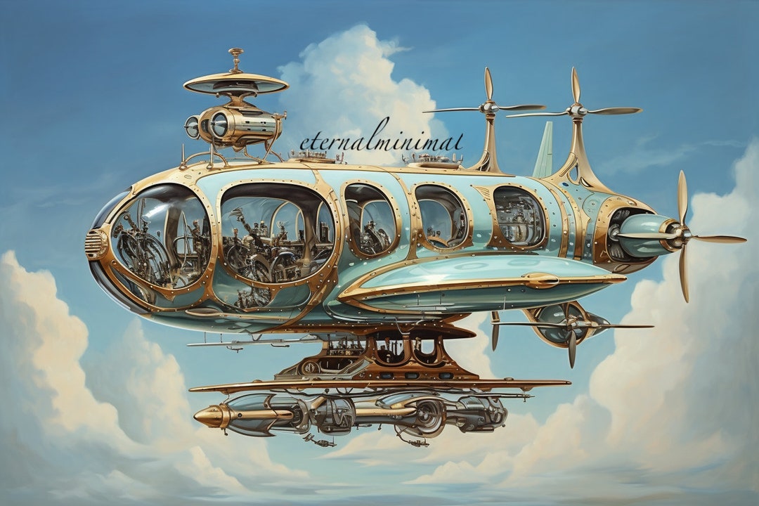 Midjourney Fantasy Machine Wall Art Imaginative Home Decor - Etsy