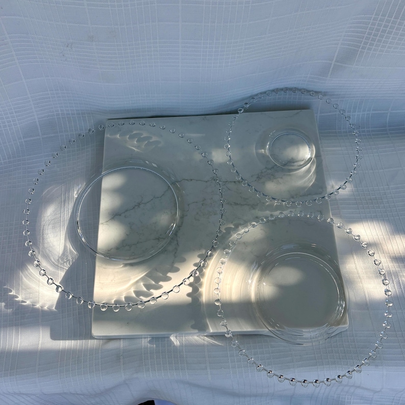 Vintage Imperial Glass Candlewick Plate, Beaded Rim Dinnerware - Etsy