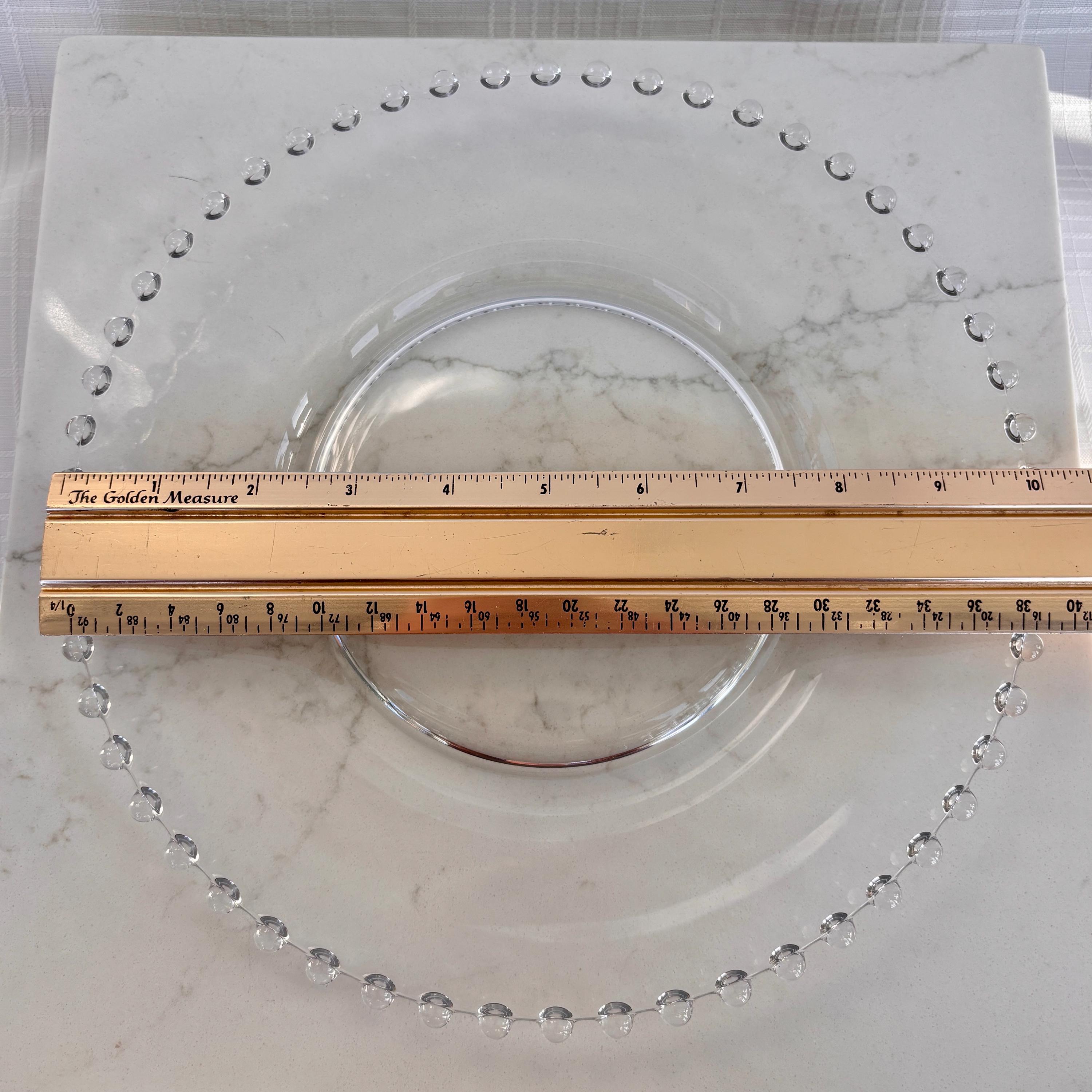 Vintage Imperial Glass Candlewick Plate, Beaded Rim Dinnerware - Etsy