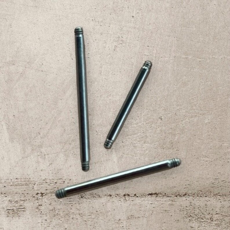 14g Externally Threaded TITANIUM Barbell - 1 or Set of 2 - Body ...