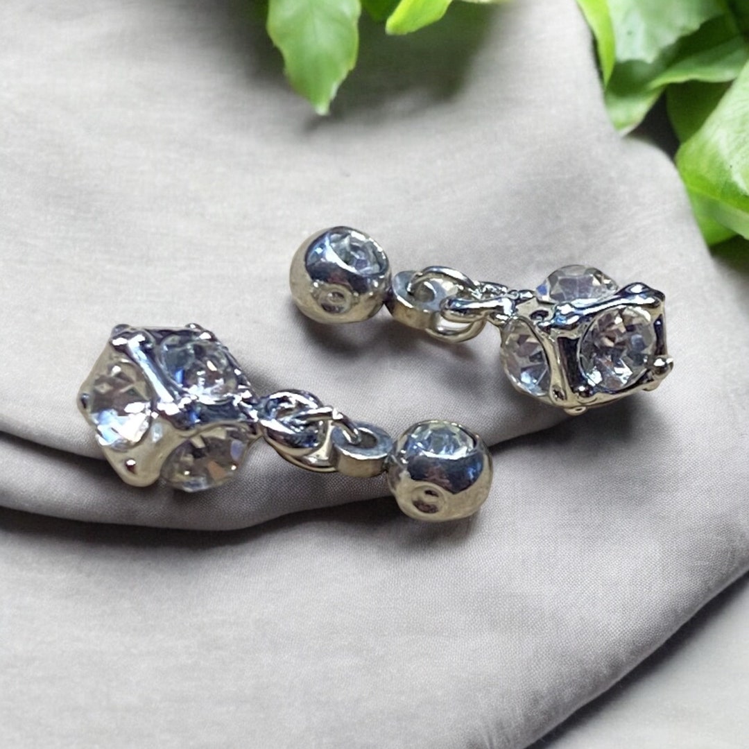 Set of Double Dimple Crystal Captive Pressure Bead W/ Dangle for Any ...