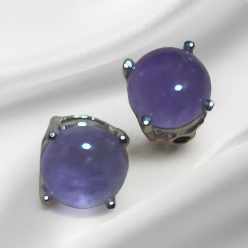Amethyst Piercing Ball - Etsy