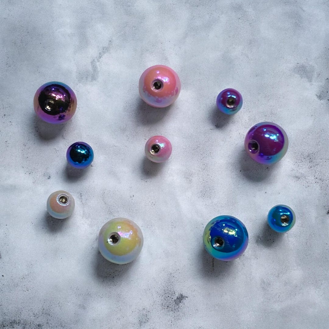 Set of 2 Metallic Surgical Ball Ends 5mm and 8mm Fits 14g 12g 10g ...