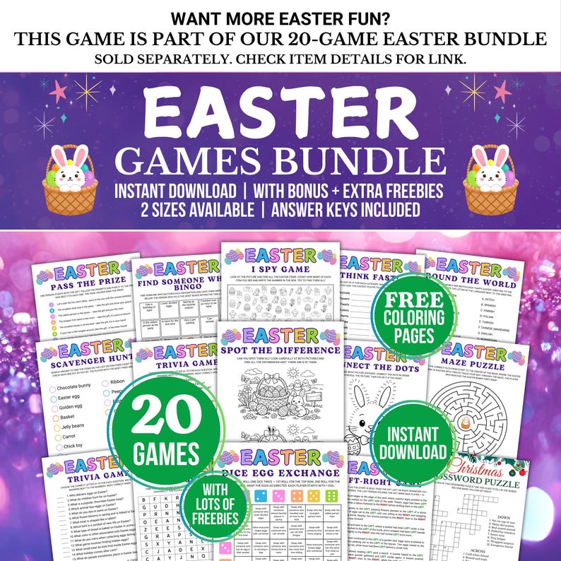 Printable Easter A to Z Game, Alphabet Game, A-Z Game, ABC Games, A-Z ...
