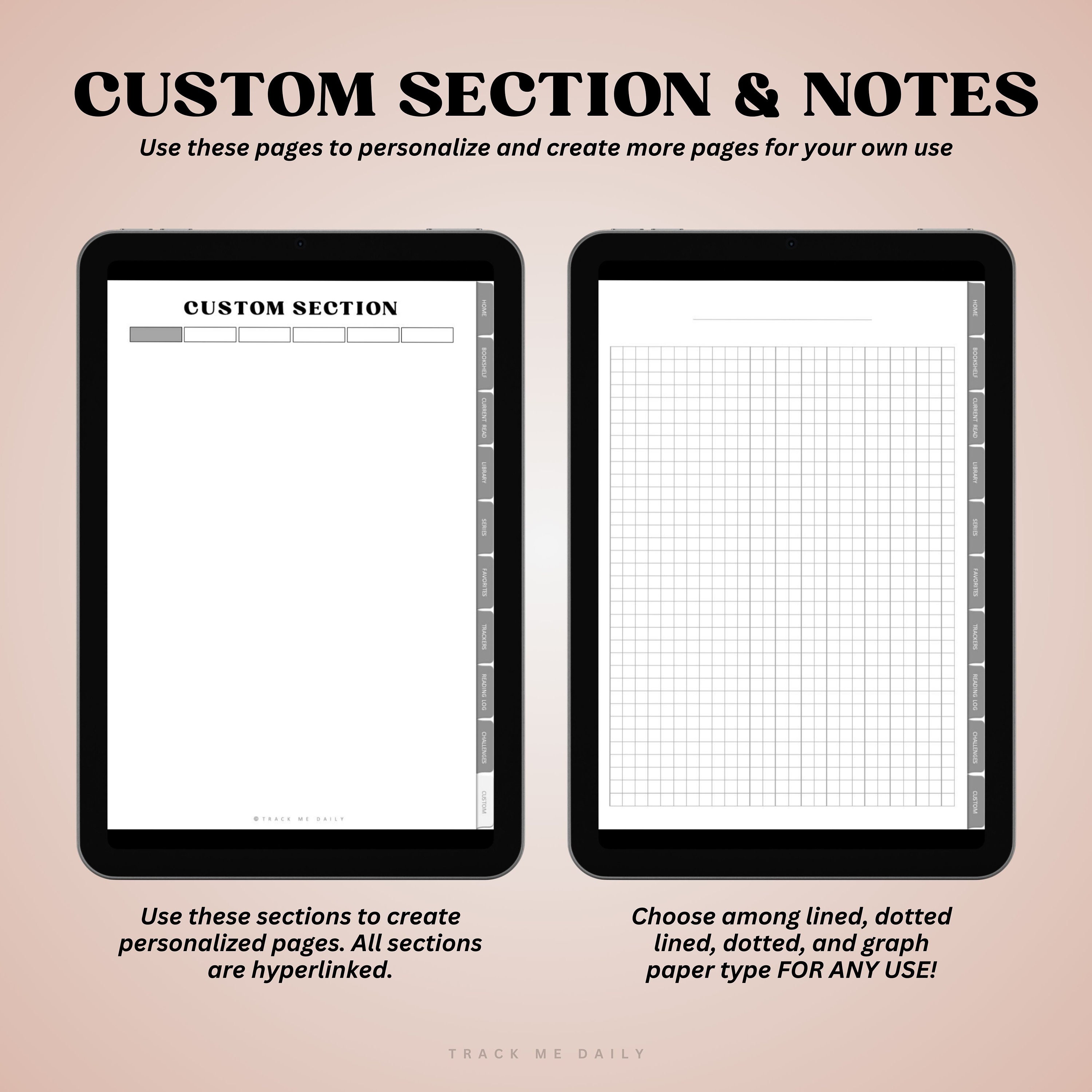 Digital Reading Journal, Reading Tracker Goodnotes Planner, Book Review ...