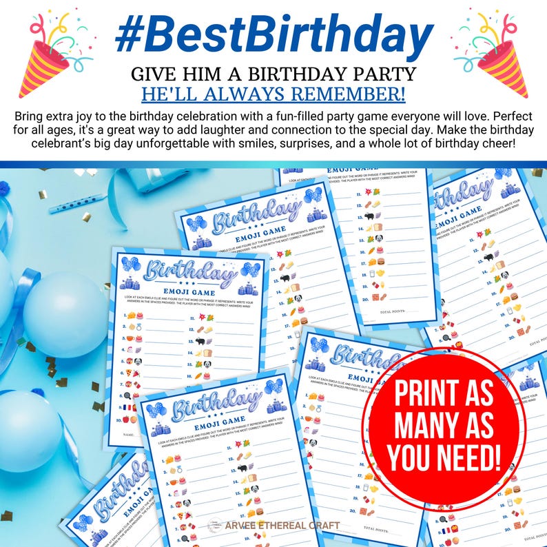 Emoji Game, Printable Emoji Quiz, Emoji Guessing Game, Guess the Emoji ...