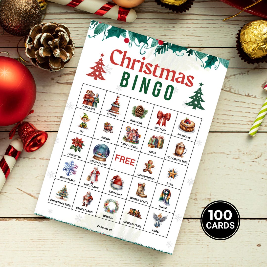 Christmas Bingo Cards, Family Reunion Games, Printable Bingo Cards ...