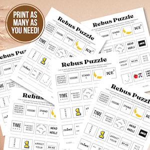 Office Party Games, Rebus Puzzles, Printable Rebus Game, Picture Puzzle ...