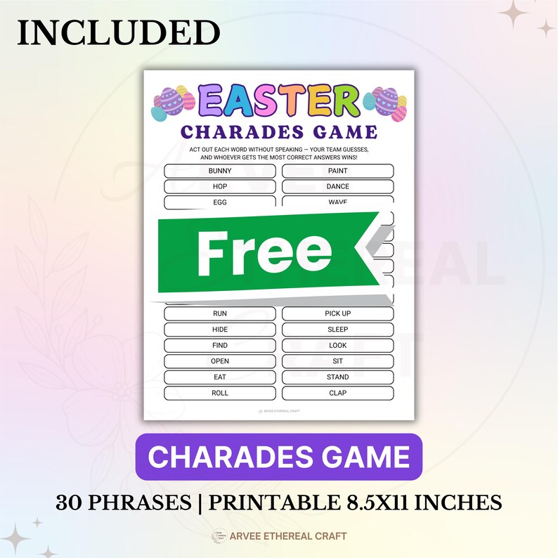 Printable Easter A to Z Game, Alphabet Game, A-Z Game, ABC Games, A-Z ...