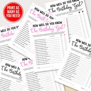 How Well Do You Know the Birthday Girl, Who Knows the Birthday Girl ...