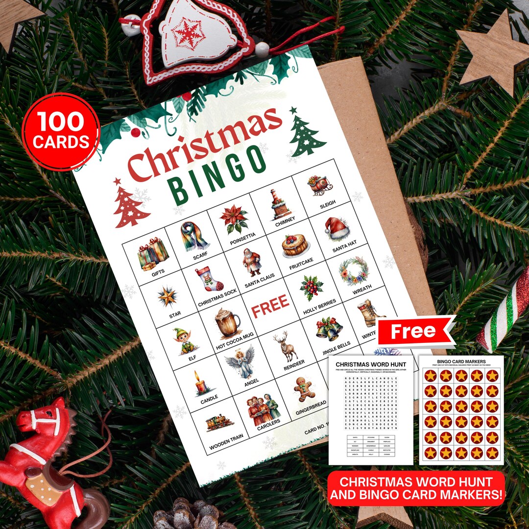 Christmas Bingo Cards, Family Reunion Games, Printable Bingo Cards ...
