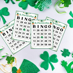 Bingo Cards Game St. Patrick's Day, Family Reunion Games, Printable ...