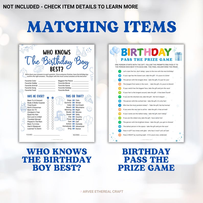 How Well Do You Know the Birthday Boy Game, Who Knows the Birthday Boy ...