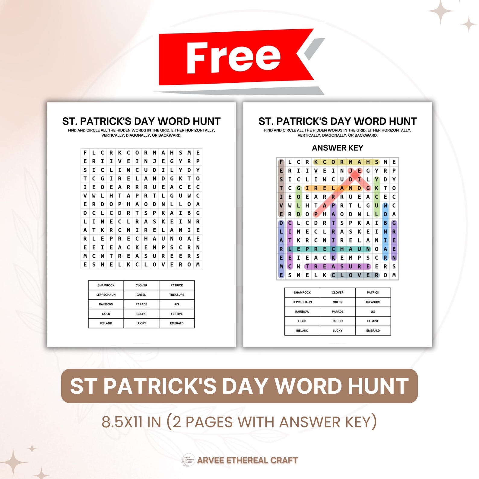 St. Patricks Day Scavenger Hunt for Kids, Indoor Treasure Hunt Clues ...