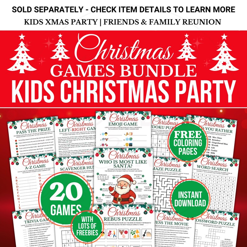 Printable Christmas Word Search Game, Christmas Word Hunt Game, Word ...