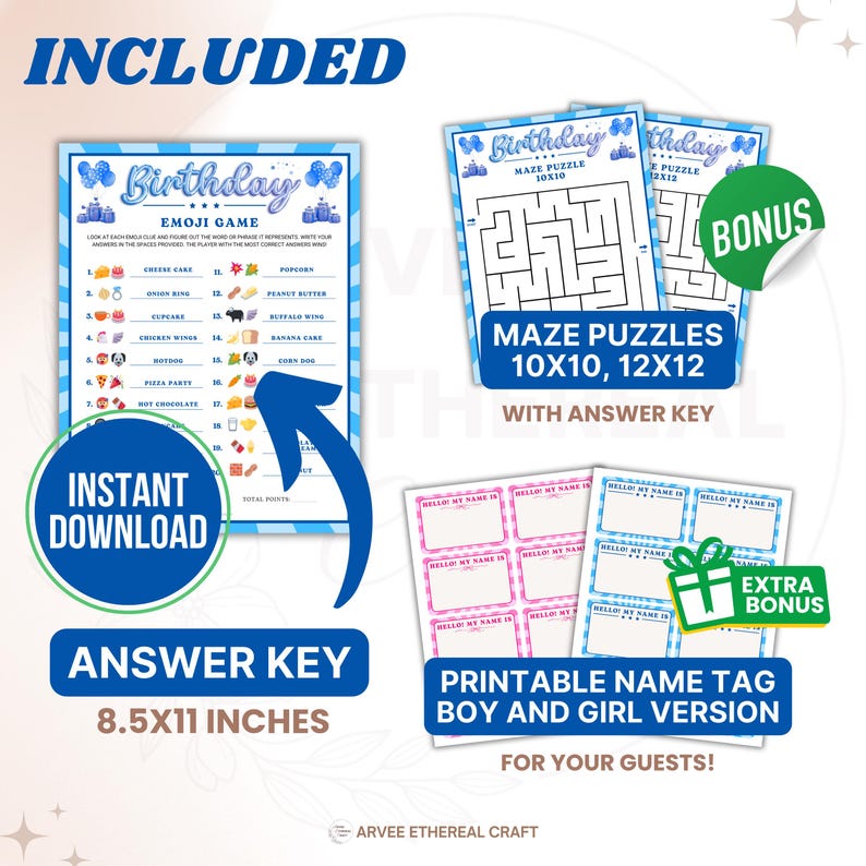 Emoji Game, Printable Emoji Quiz, Emoji Guessing Game, Guess the Emoji ...