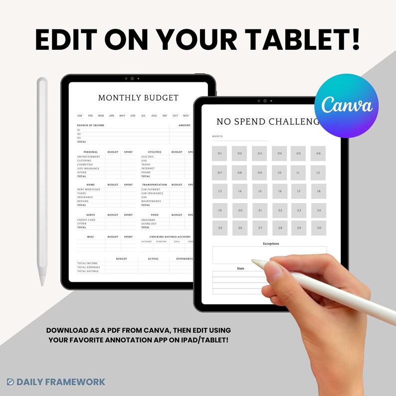 Editable Life Planner, Printable Undated Daily Weekly Monthly Self Care ...