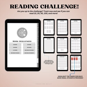 Digital Reading Journal, Reading Tracker Goodnotes Planner, Book Review ...