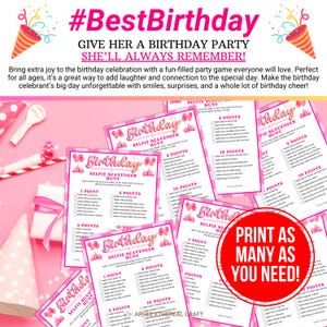 Selfie Scavenger Hunt, Printable Picture Photo Scavenger Hunt, Kids ...