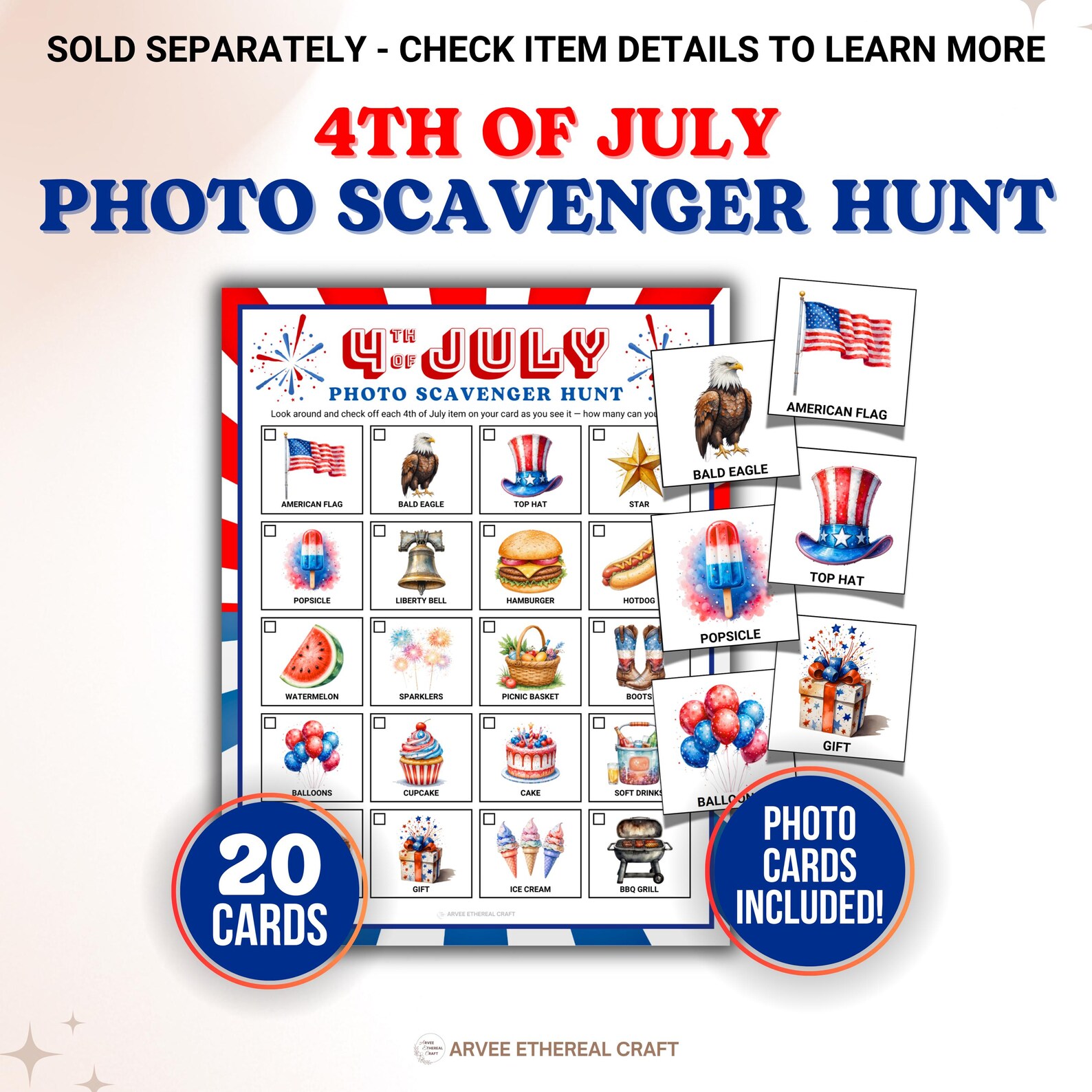 USA State Abbreviations Game, 4th of July Printable 50 US United States ...