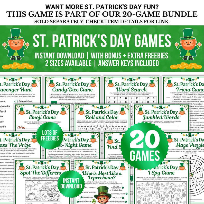 St Patrick's Day Emoji Game, Printable Emoji Quiz, Emoji Guessing Game ...