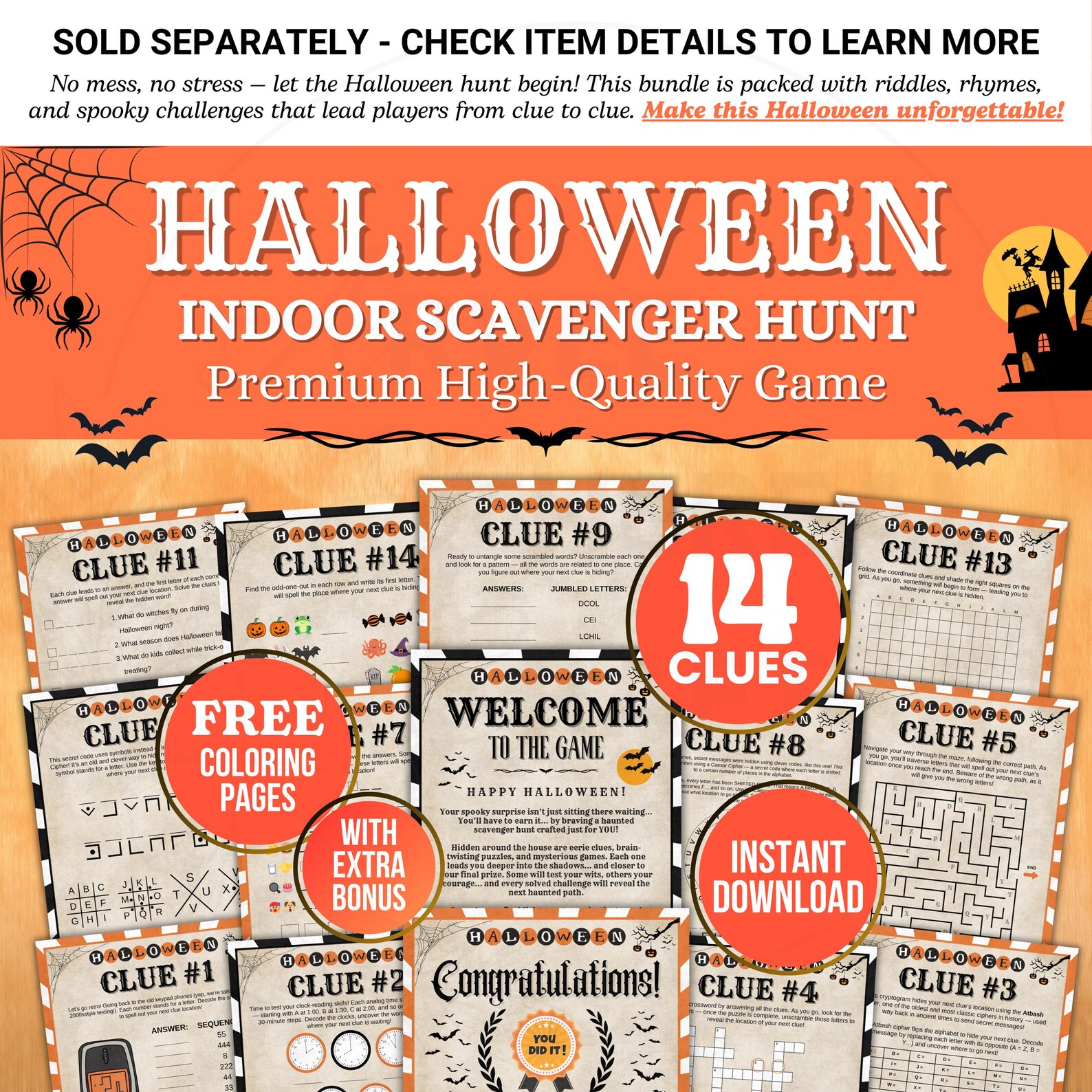 Halloween Rebus Game, Printable Rebus Puzzles, Picture Puzzle Quiz ...
