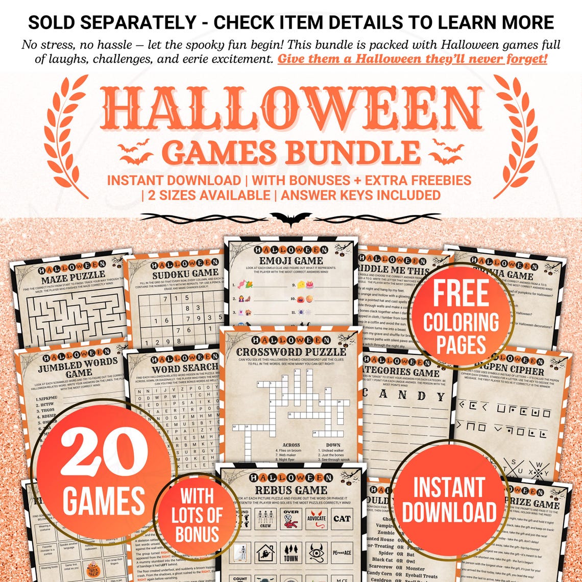 Halloween Rebus Game, Printable Rebus Puzzles, Picture Puzzle Quiz ...