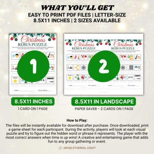 Printable Christmas Rebus Game, Rebus Puzzles, Picture Puzzle Quiz ...