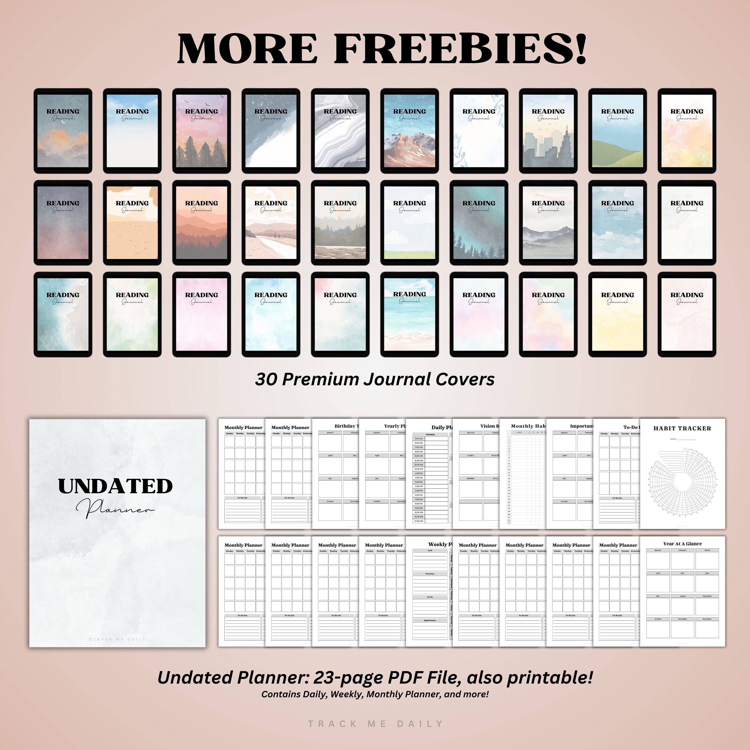 Digital Reading Journal, Reading Tracker Goodnotes Planner, Book Review ...