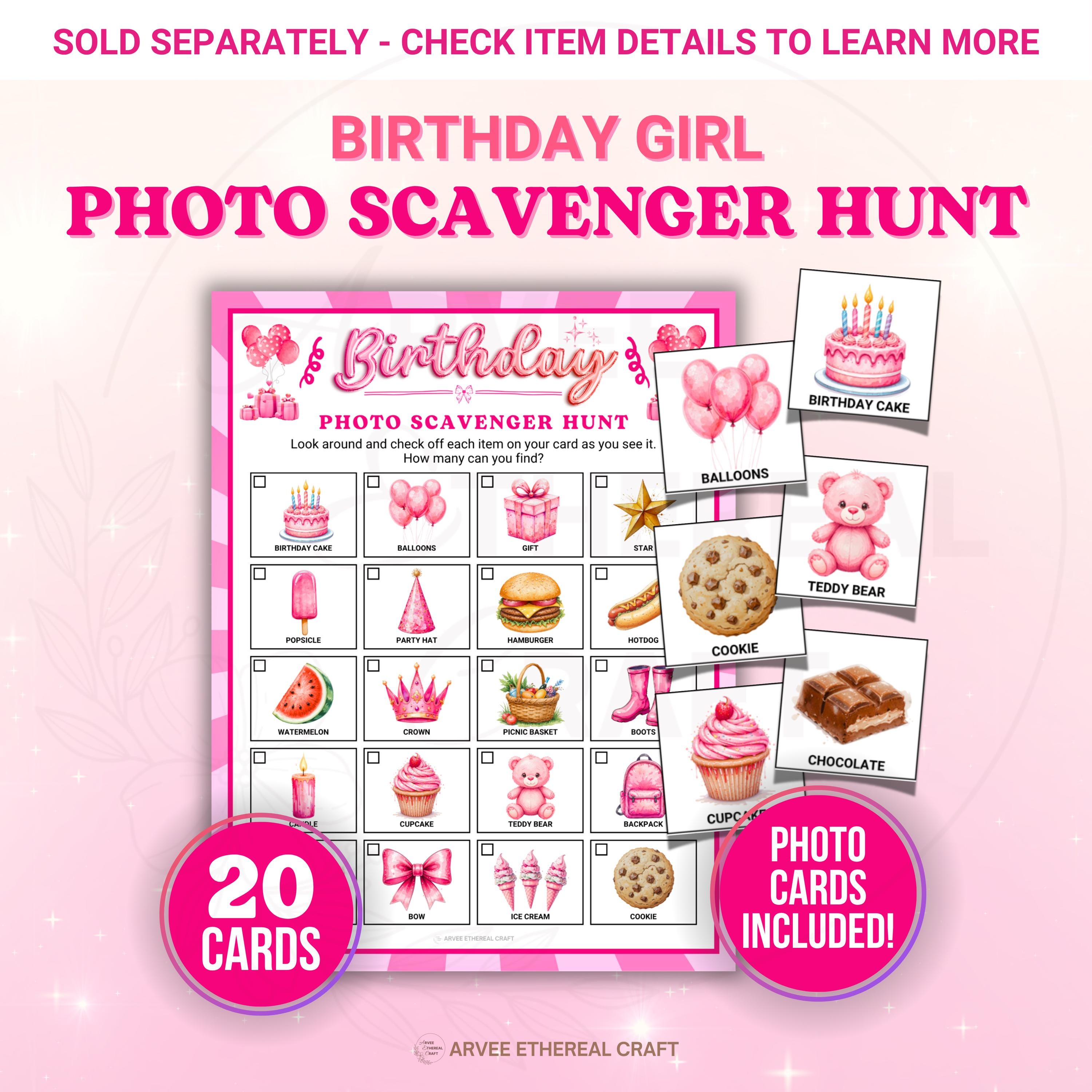 Selfie Scavenger Hunt, Printable Picture Photo Scavenger Hunt, Kids ...