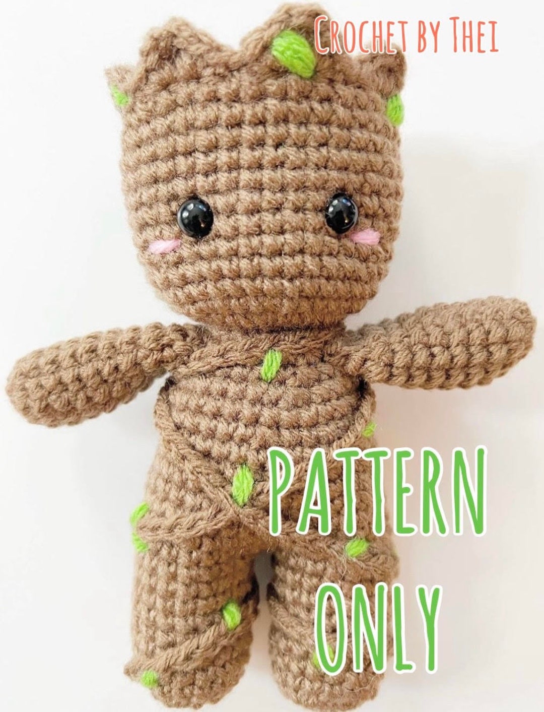 Baby Groot Crochet Amigurumi DIGITAL PATTERN ONLY - Etsy