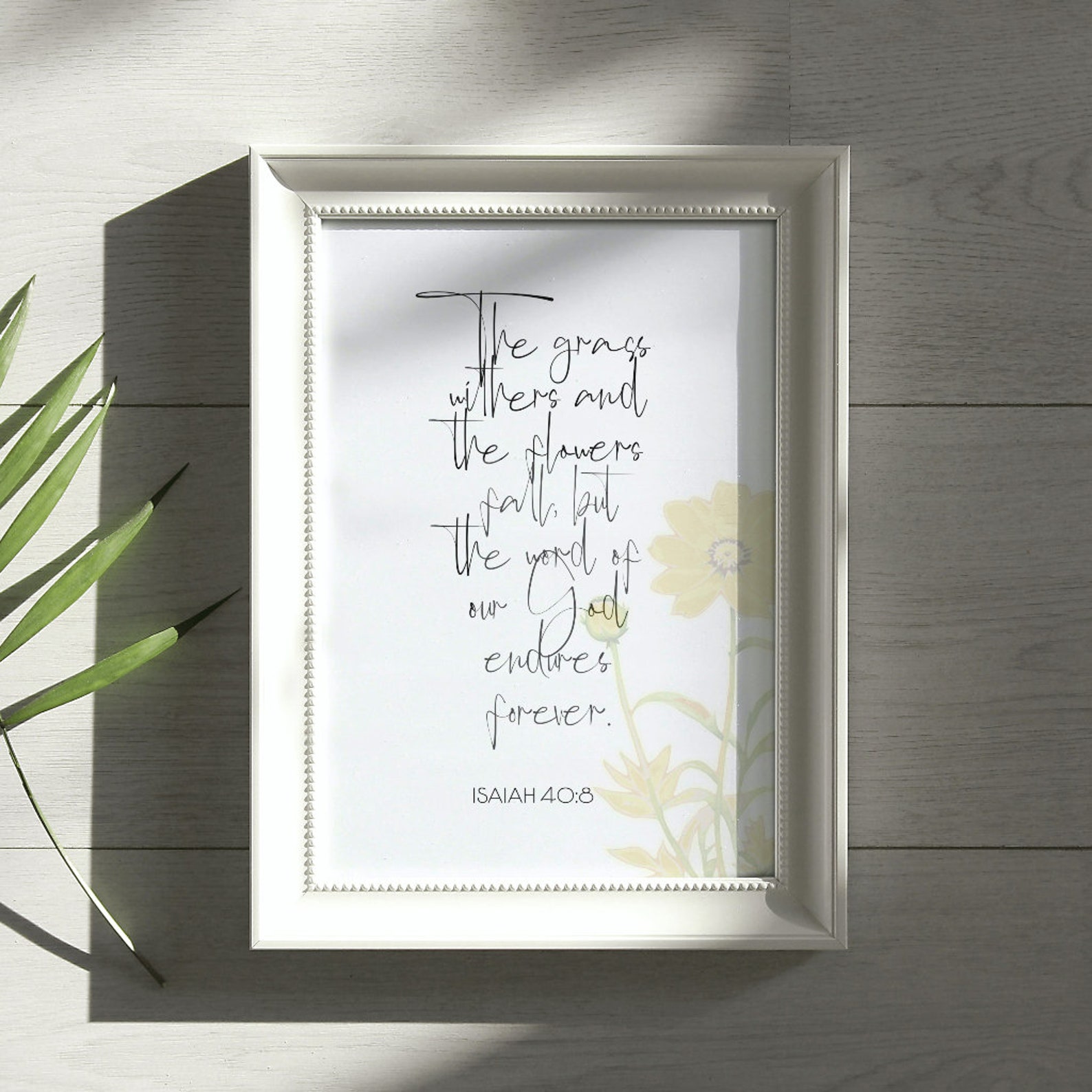 Christian Wall Decor Christian Scripture Wall Art Isaiah 40:8 Christian ...