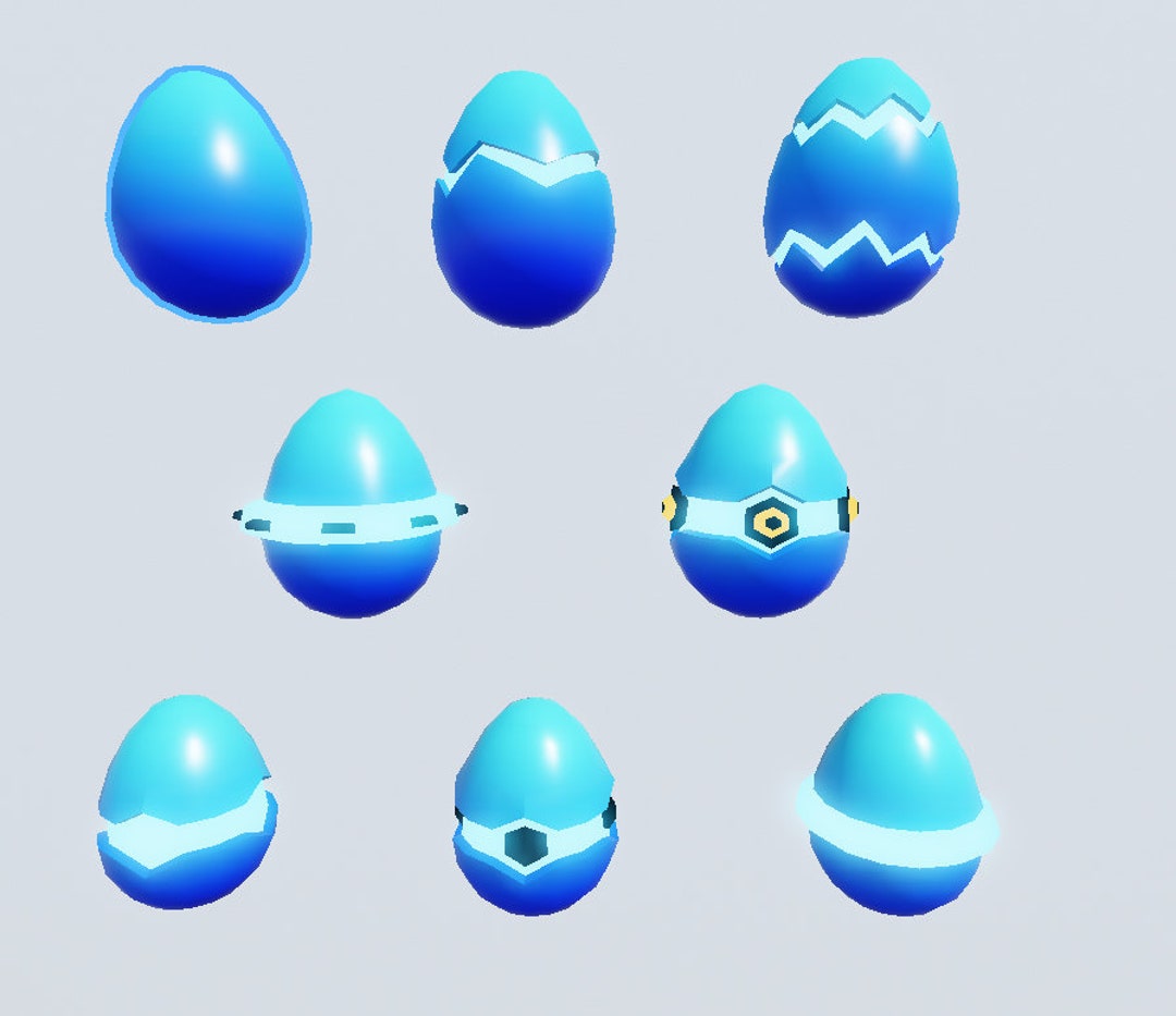 Roblox Eggs Blue Pack, Roblox Asset Pack, Roblox Eggs, Roblox Simulator ...