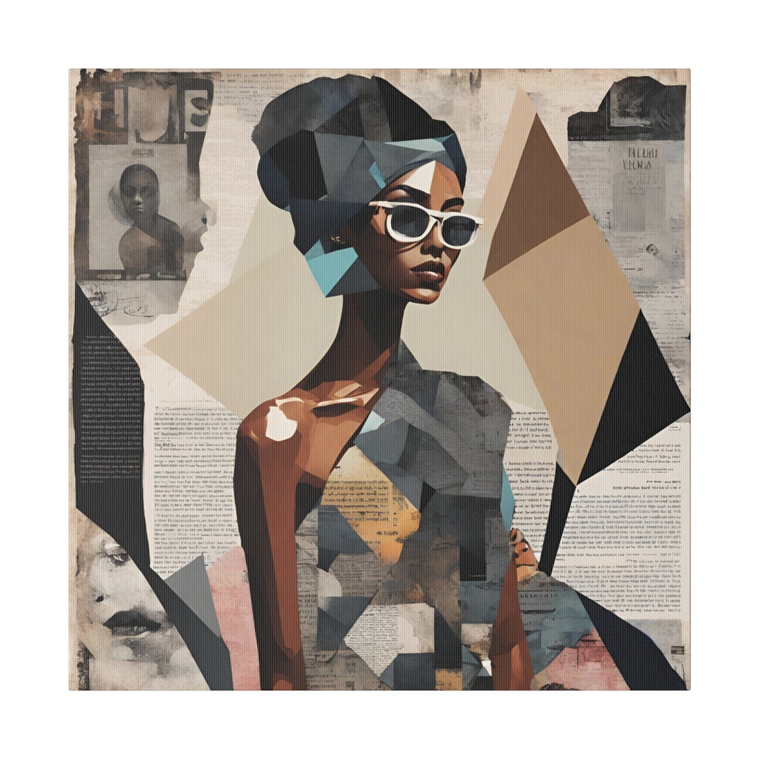 Indian Woman Print, Collage Art, Indian Portrait Art, Desi Girl ...