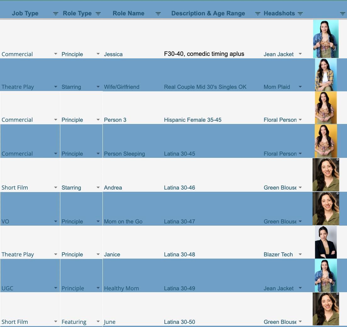 2025 Audition Tracker - Etsy