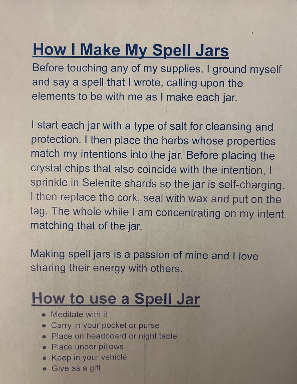 How to Use Spell Jars - Etsy