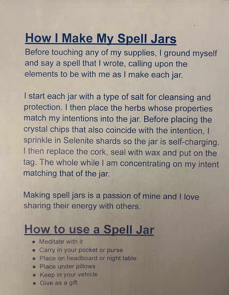 How to Use Spell Jars - Etsy