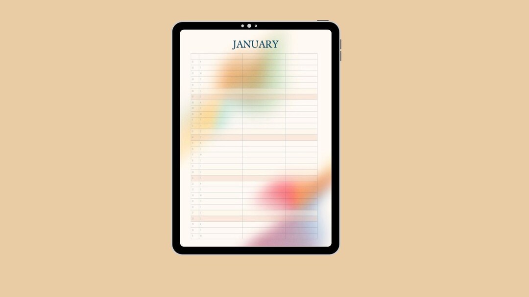 Monthly Planner DIN A4 | Digital DOWNLOAD | Monthly Planer Calendar ...