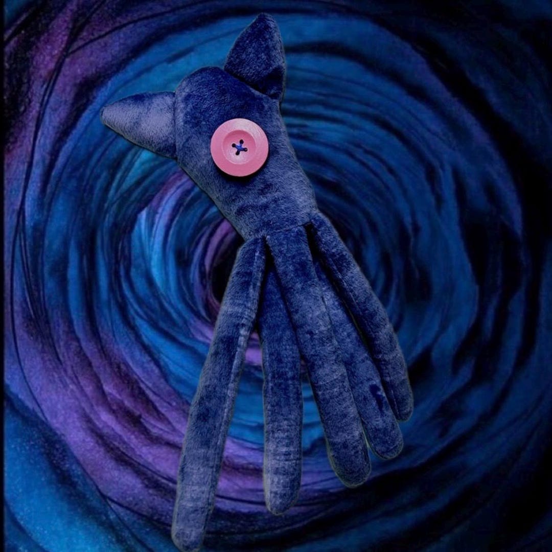Blue Squid Plush, Coraline Inspired Squid Toy - Etsy