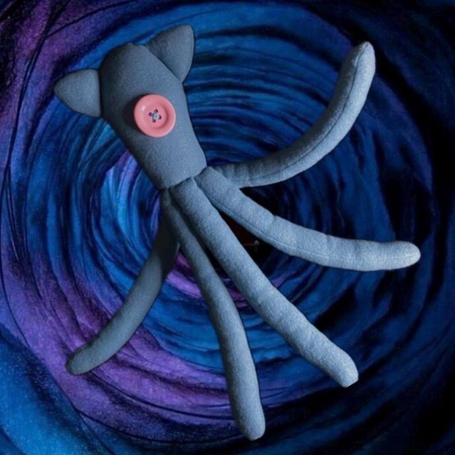 Blue Squid Plush, Coraline Inspired Squid Toy - Etsy
