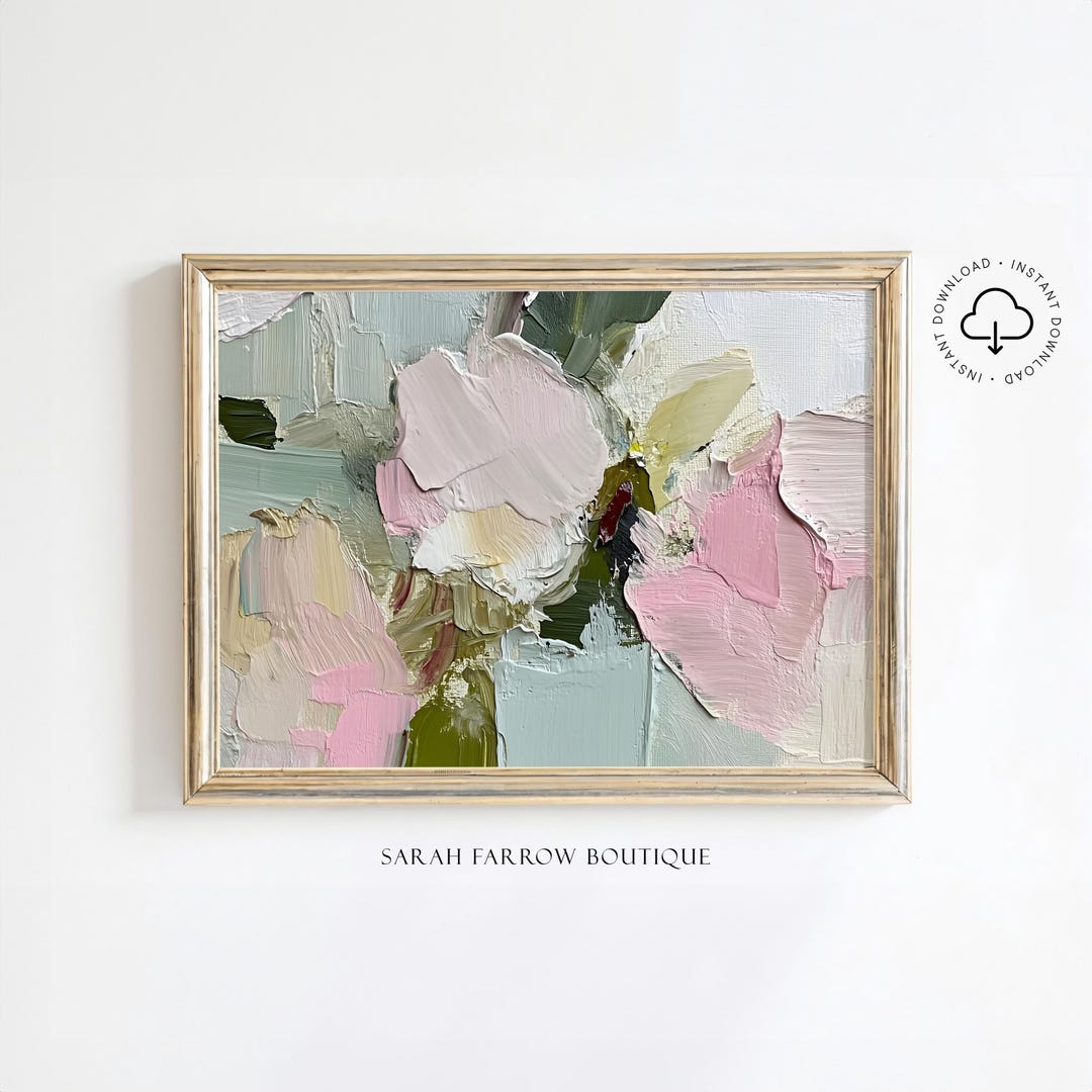 Abstract Wall Art Printable Pastel Color Digital Print Home Decor ...